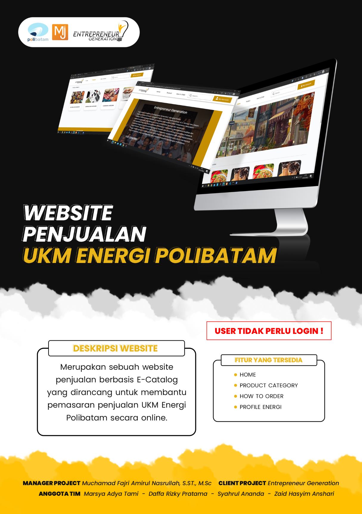 Pamer.in | WEBSITE PENJUALAN UKM ENERG POLIBATAM (PBL-MJ 004)